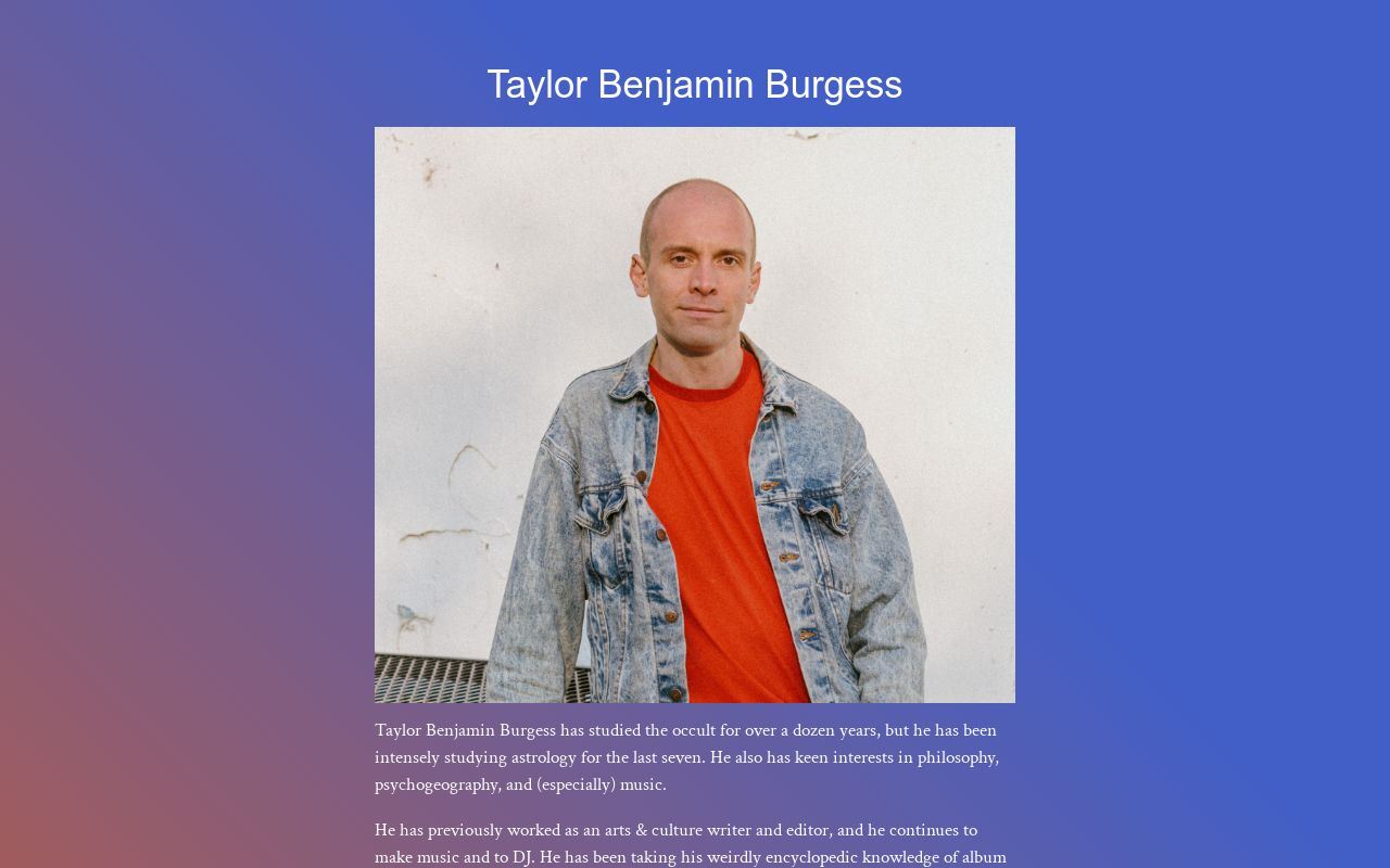 Taylor Benjamin Burgess